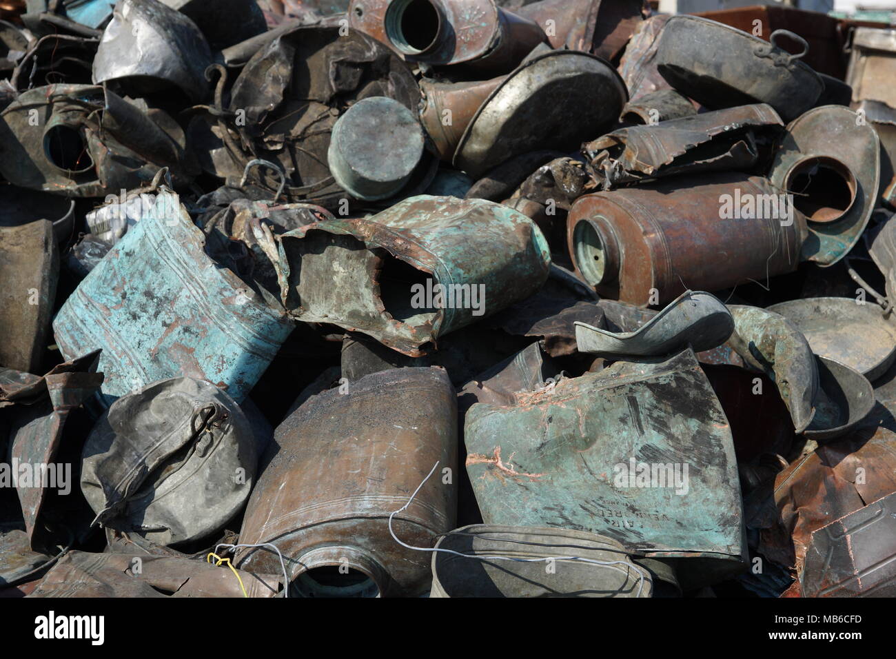 Metal trash for scrap Stock Photo - Alamy