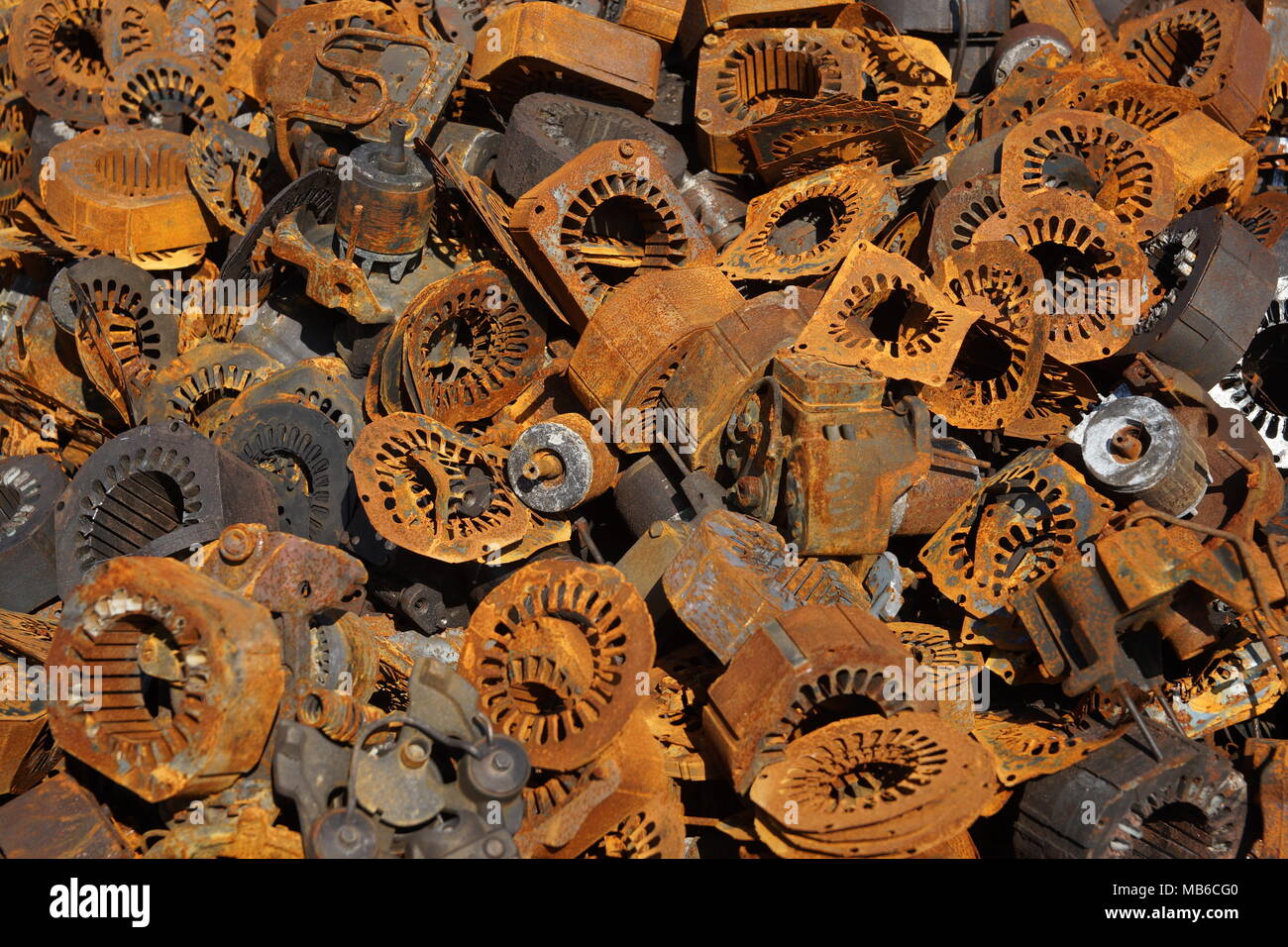 Metal trash for scrap Stock Photo - Alamy