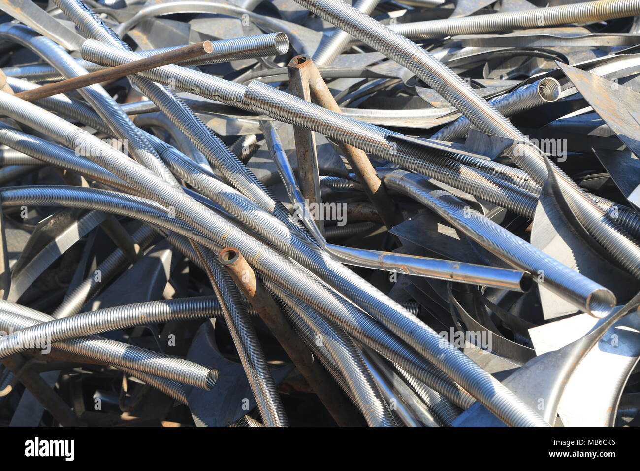 Metal trash for scrap Stock Photo - Alamy