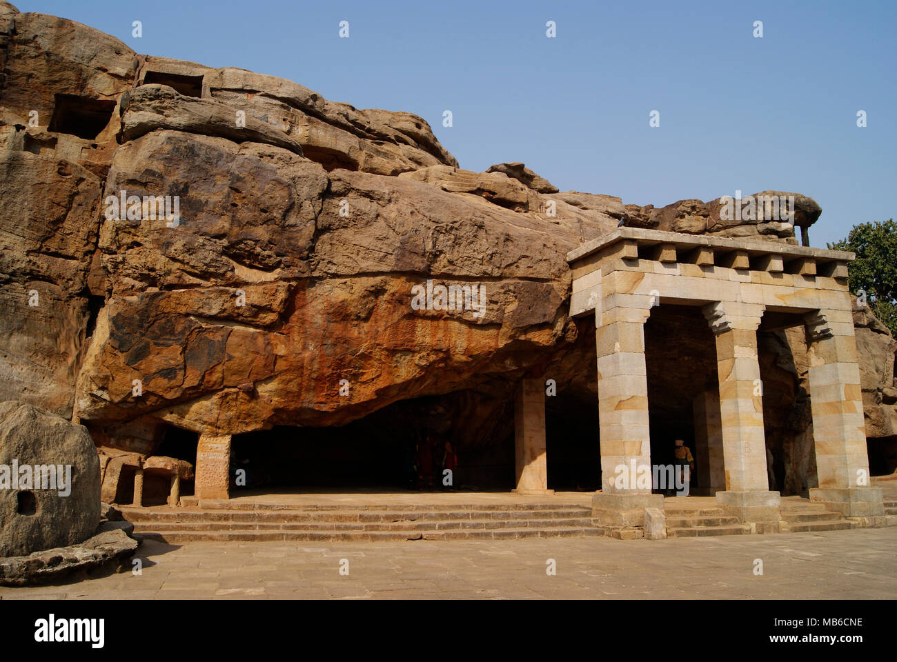 Udayagiri and Khandagiri Caves Jain architecture at Odisha India Stock ...