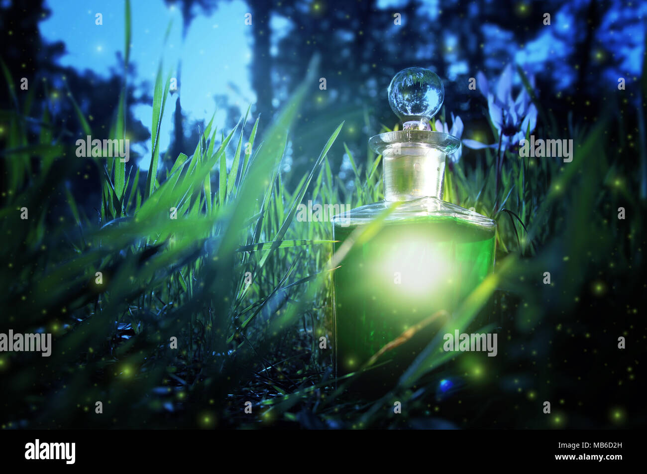 Green Fairy Dust Background