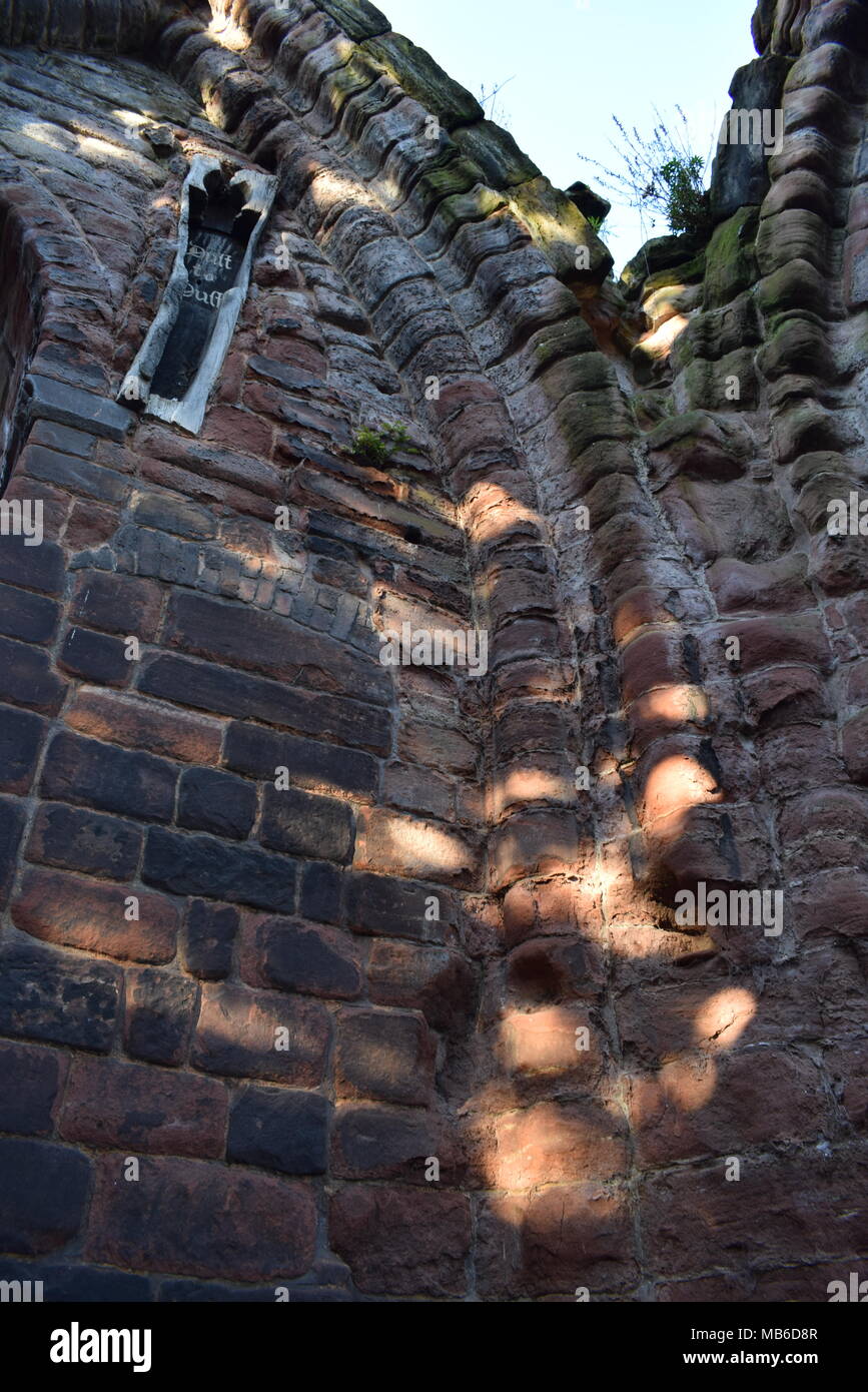 The ruins of Chester's St John the baptists abbey with the early ...
