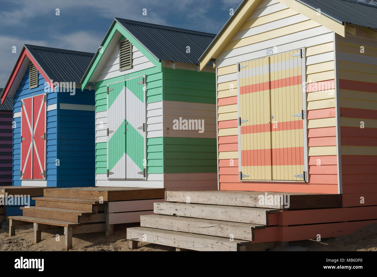 Brighton Beach Huts, Melbourne, Victoria, Australia Stock Photo - Alamy
