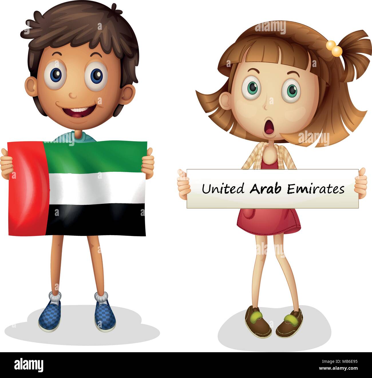 Emirates boy girl hi-res stock photography and images - Alamy