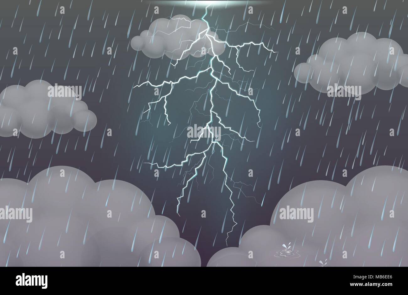 Heavy rain all day Stock Vector Images - Alamy