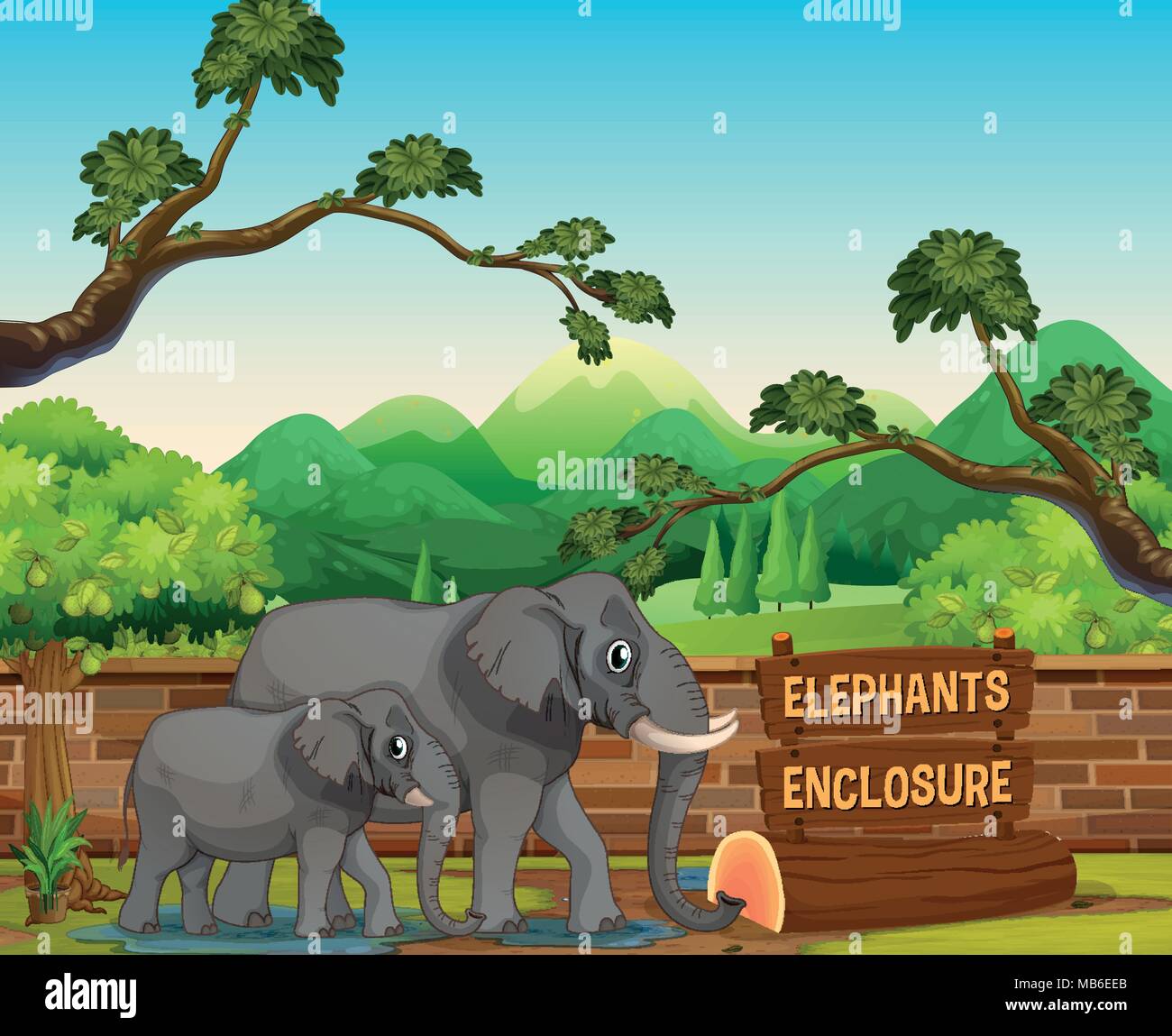 Elephants Stock Clipart Images