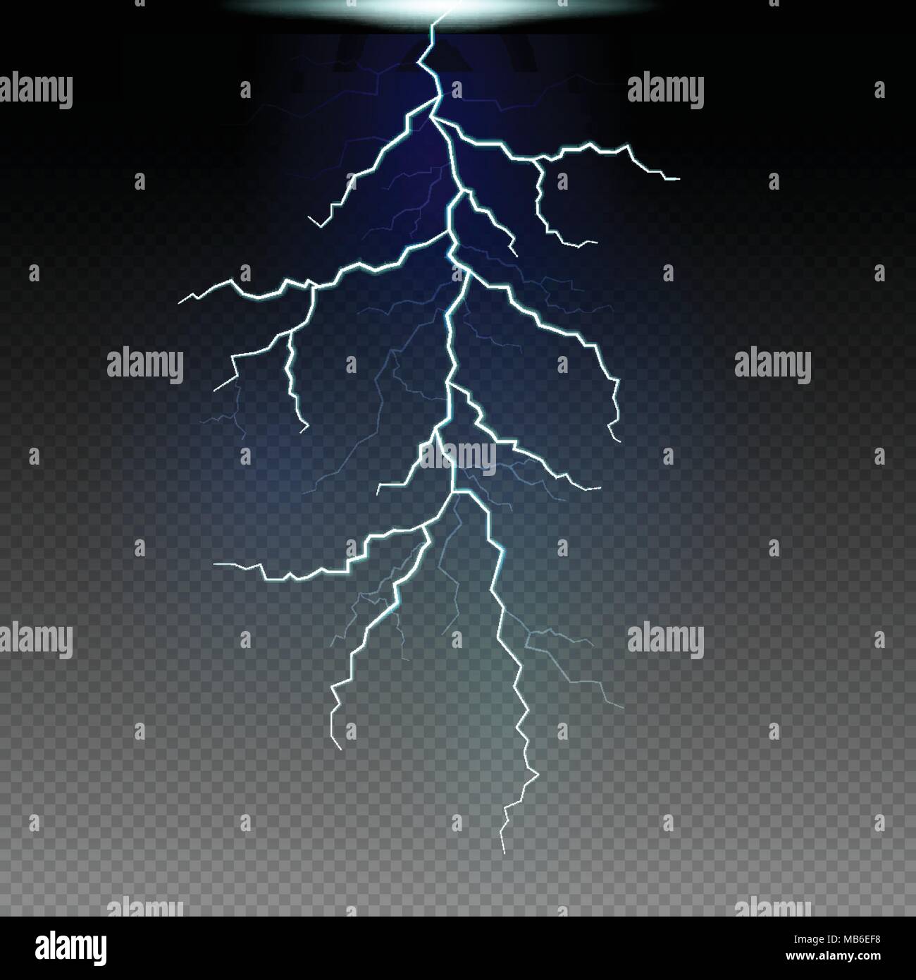 Lightning pattern in the black sky illustration Stock Vector Image ...