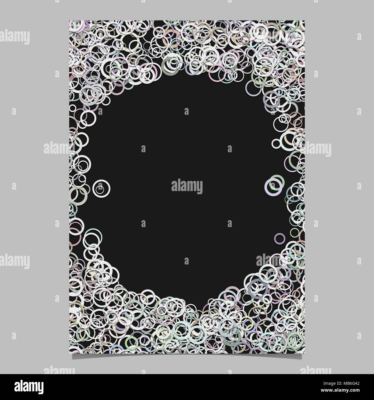 Abstract circle pattern cover template - vector page background design ...