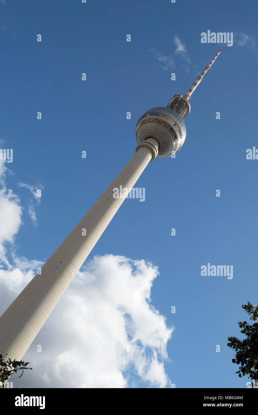 Berliner Fernsehturm Television Tower, Berlin, Germany. 368m-tall tower ...