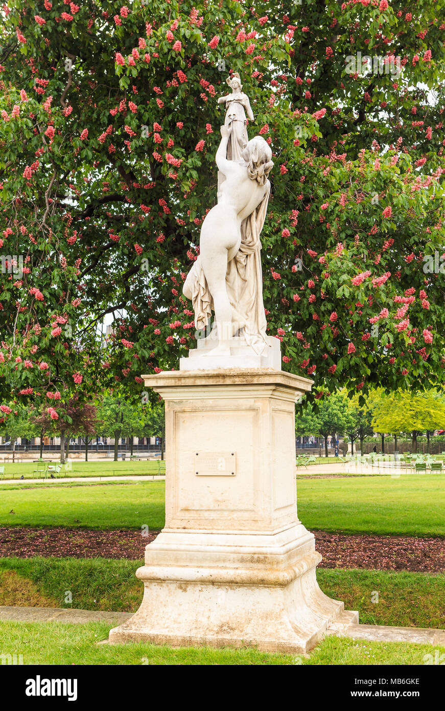 Sculpture "Cassandra under the protection of Pallas". The Tuileries ...