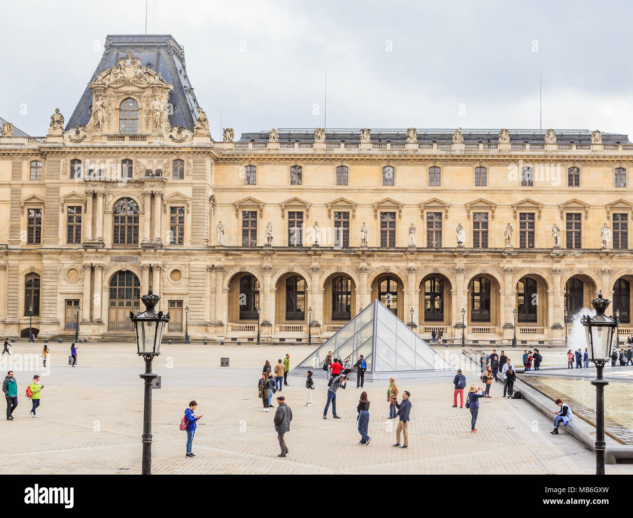 Richelieu wing louvre museum hi-res stock photography and images - Alamy