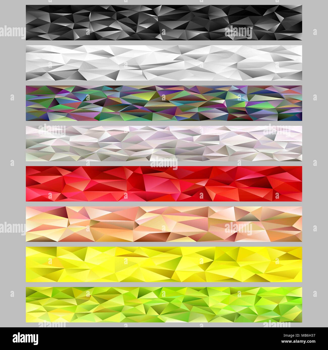 Abstract Triangle Polygon Pattern Mosaic Web Banner Template Background