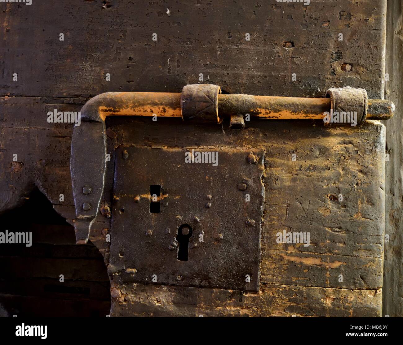 Old dead bolt hi-res stock photography and images - Alamy