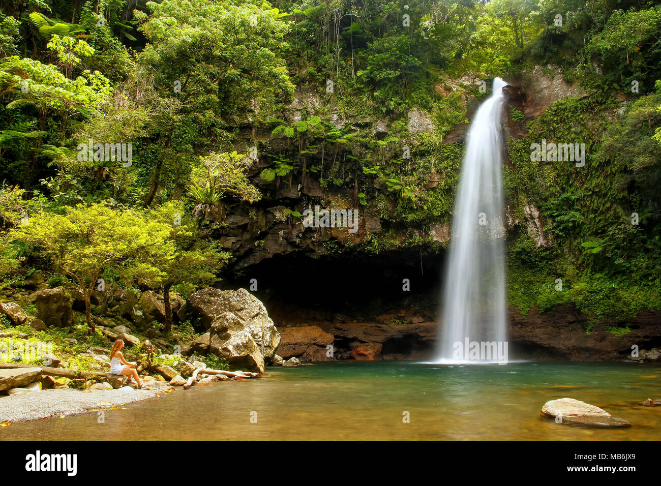 Lower Tavoro Waterfalls in Bouma National Heritage Park on Taveuni ...