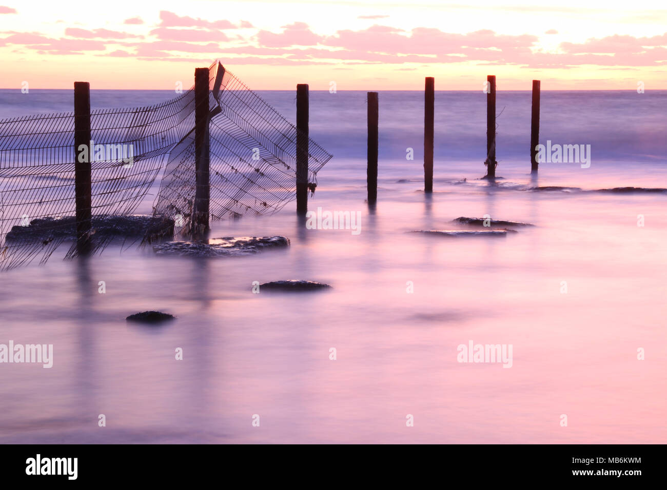 background of beach and sea at sunset colors Stock Photo - Alamy