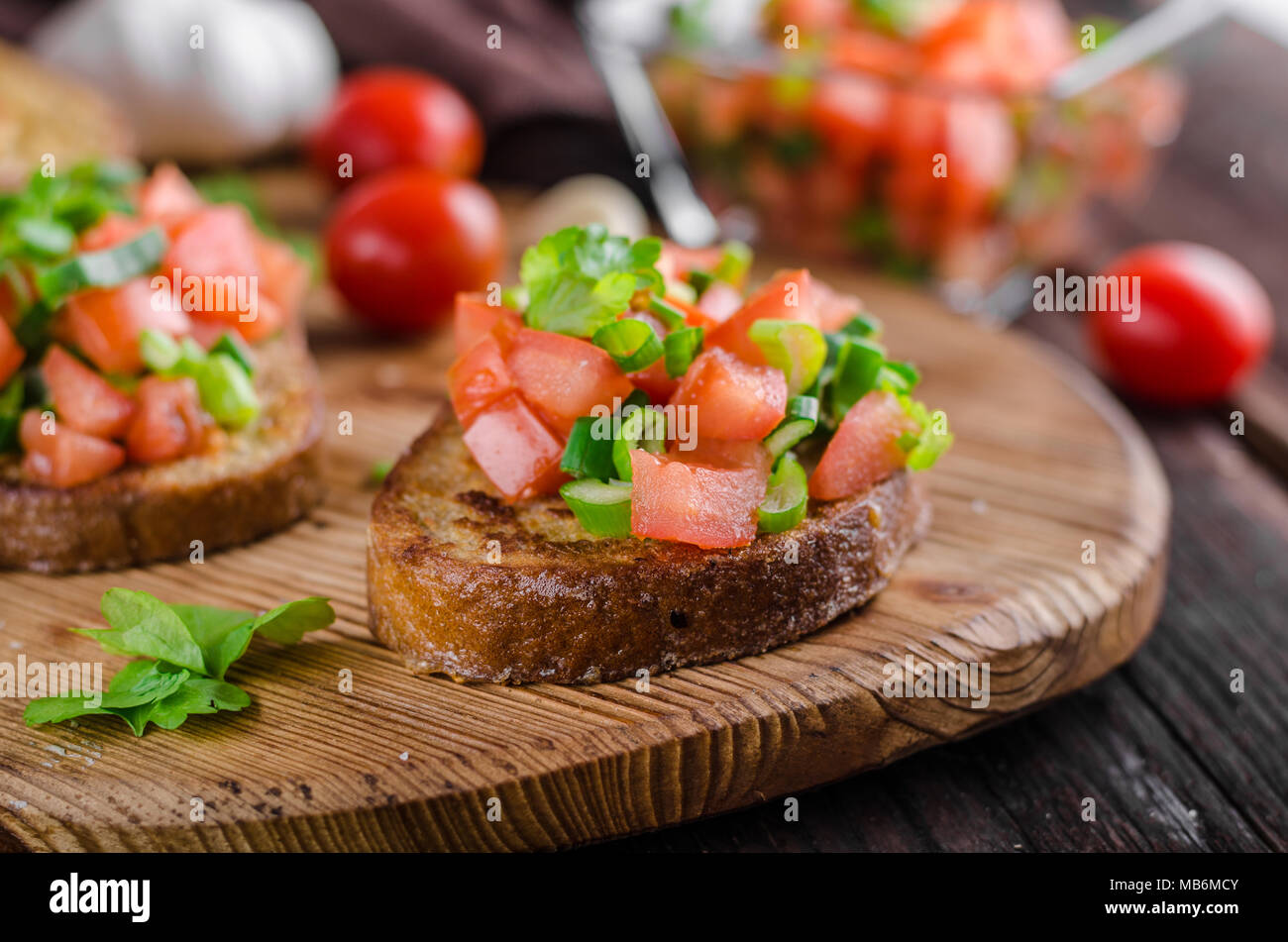 French garlic toast with vegetable salad, food photography, delish bio ...