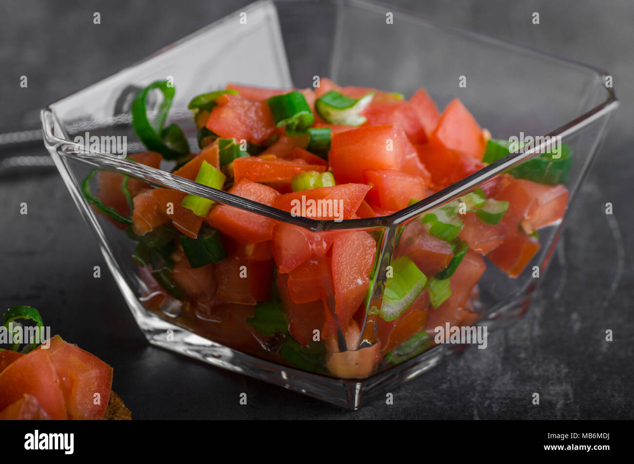 French garlic toast with vegetable salad, food photography, delish bio ...