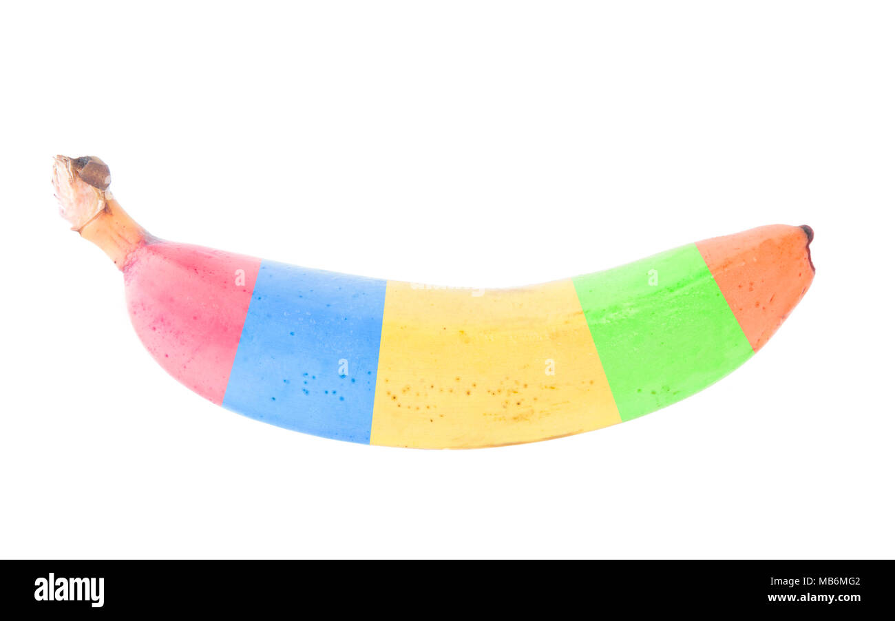 abstract banana in many colors isolated Stock Photo - Alamy