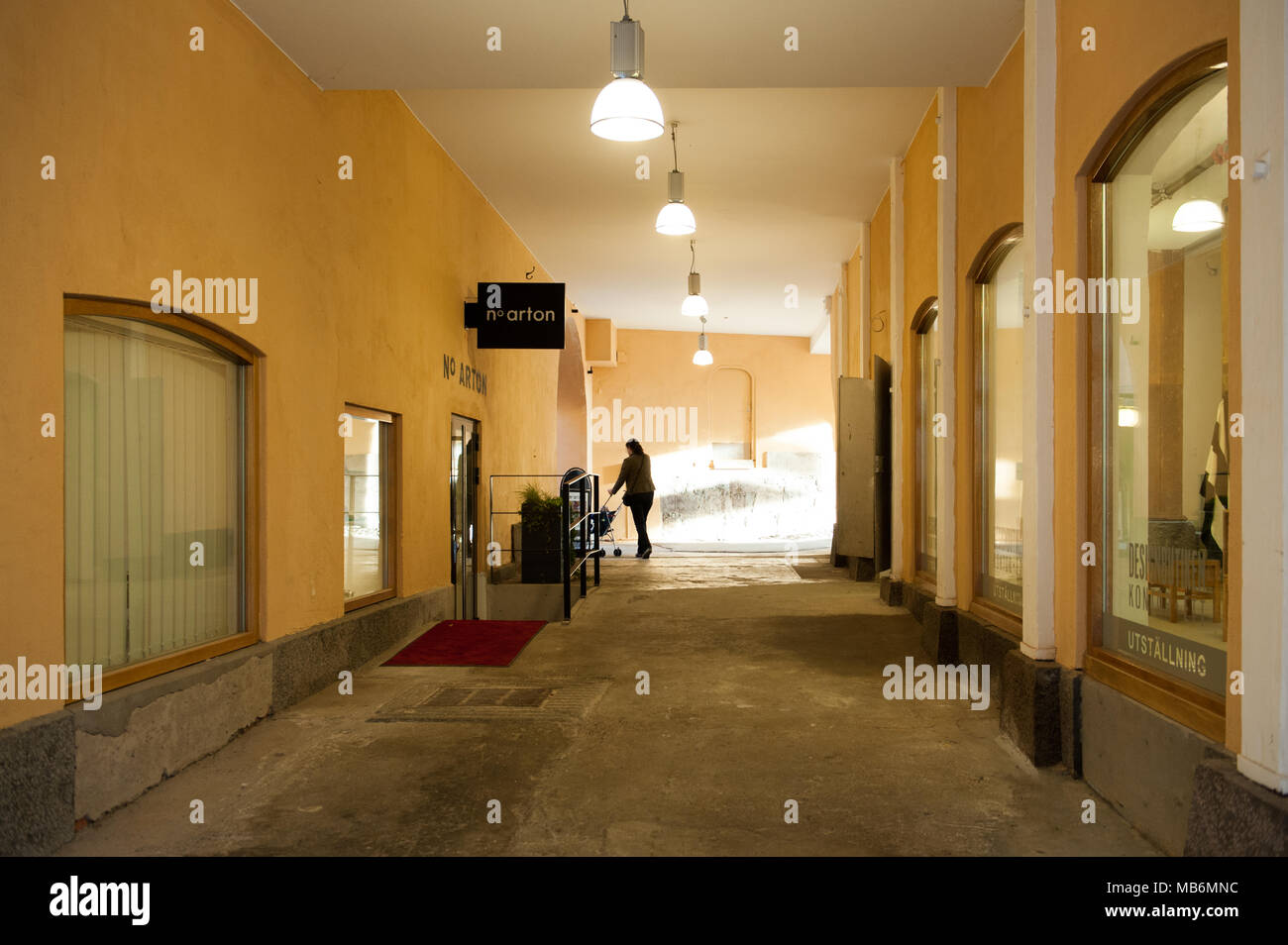 Knappingsborg city block in Norrkoping. Norrkoping is a historic ...