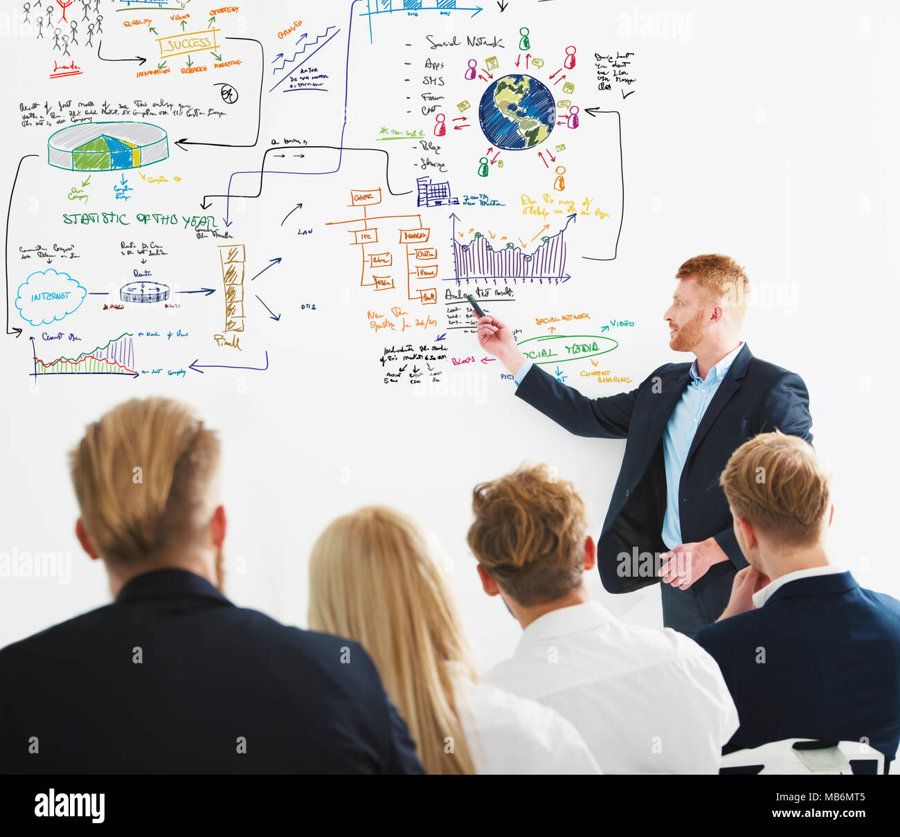 Concept business draw diagram chart hi-res stock photography and images ...