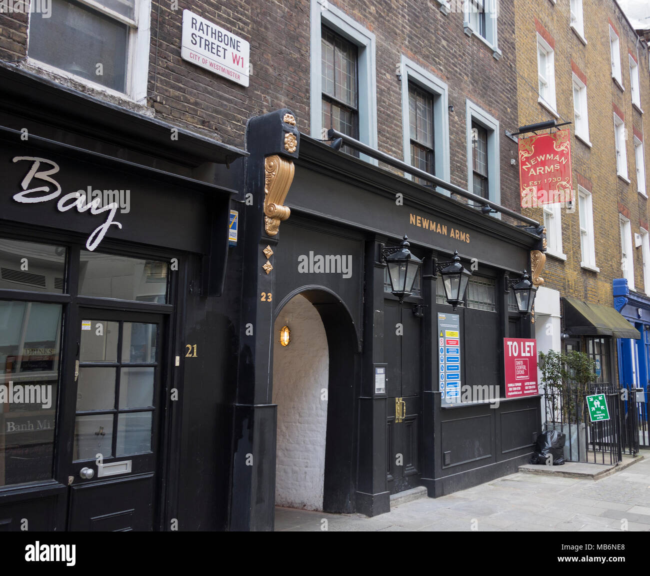 The former Newman Arms, public house on Rathbone Street, Fitzrovia ...