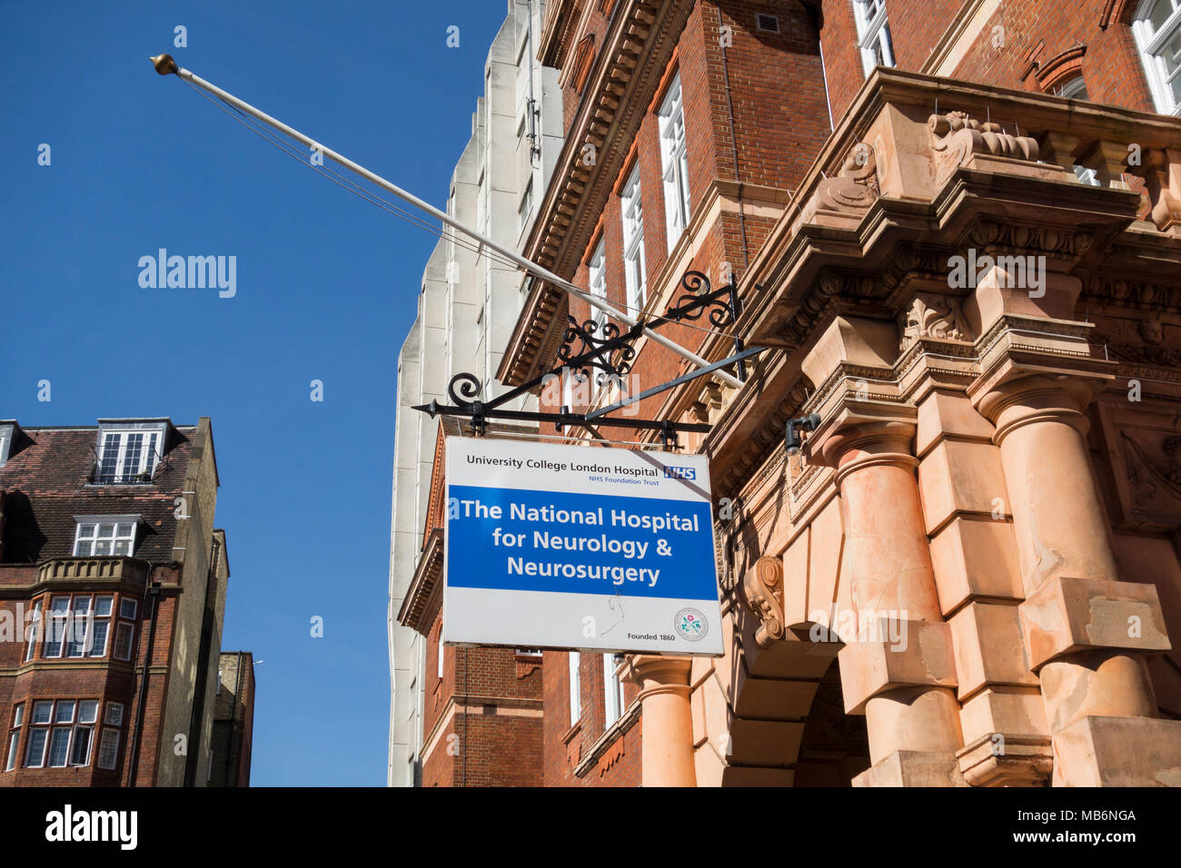 The entrance to UCLHs National Hospital for Neurology and Neurosurgery ...