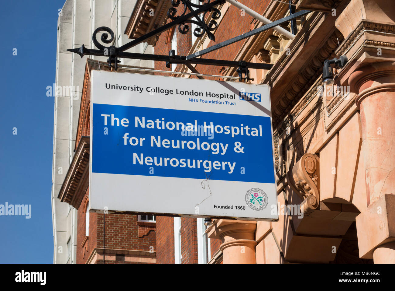 The entrance to UCLHs National Hospital for Neurology and Neurosurgery ...