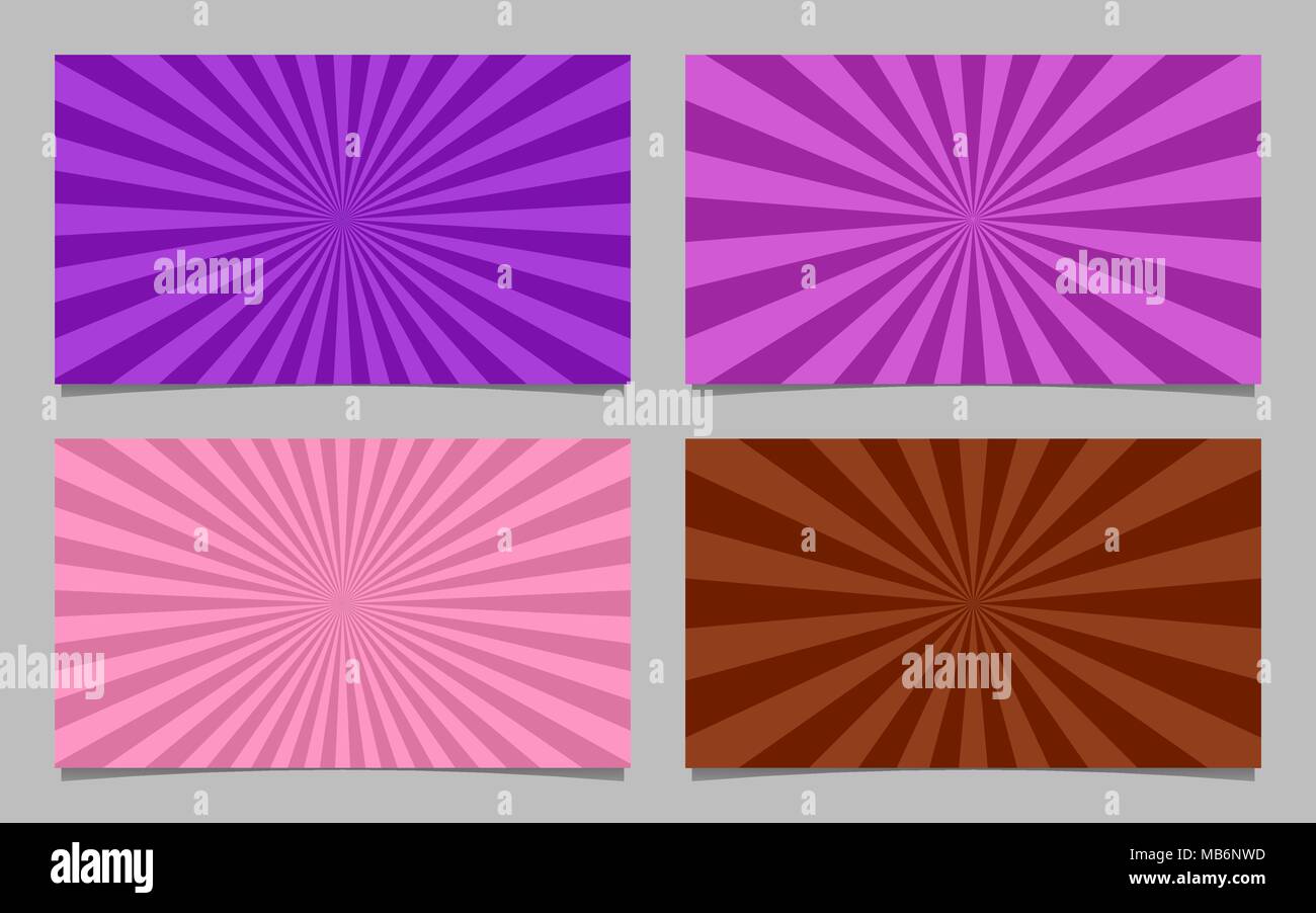 Abstract ray burst pattern card background set Stock Vector Image & Art ...