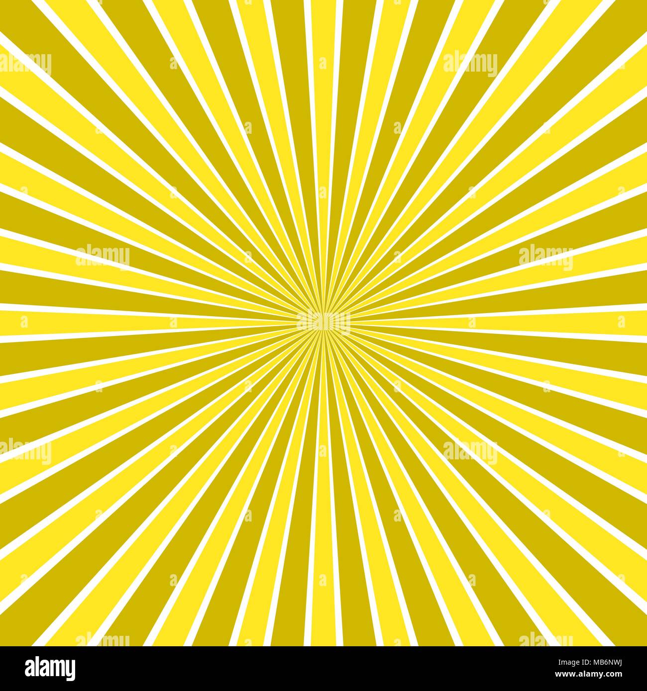 Dynamic abstract sun rays background - comic vector design from radial ...