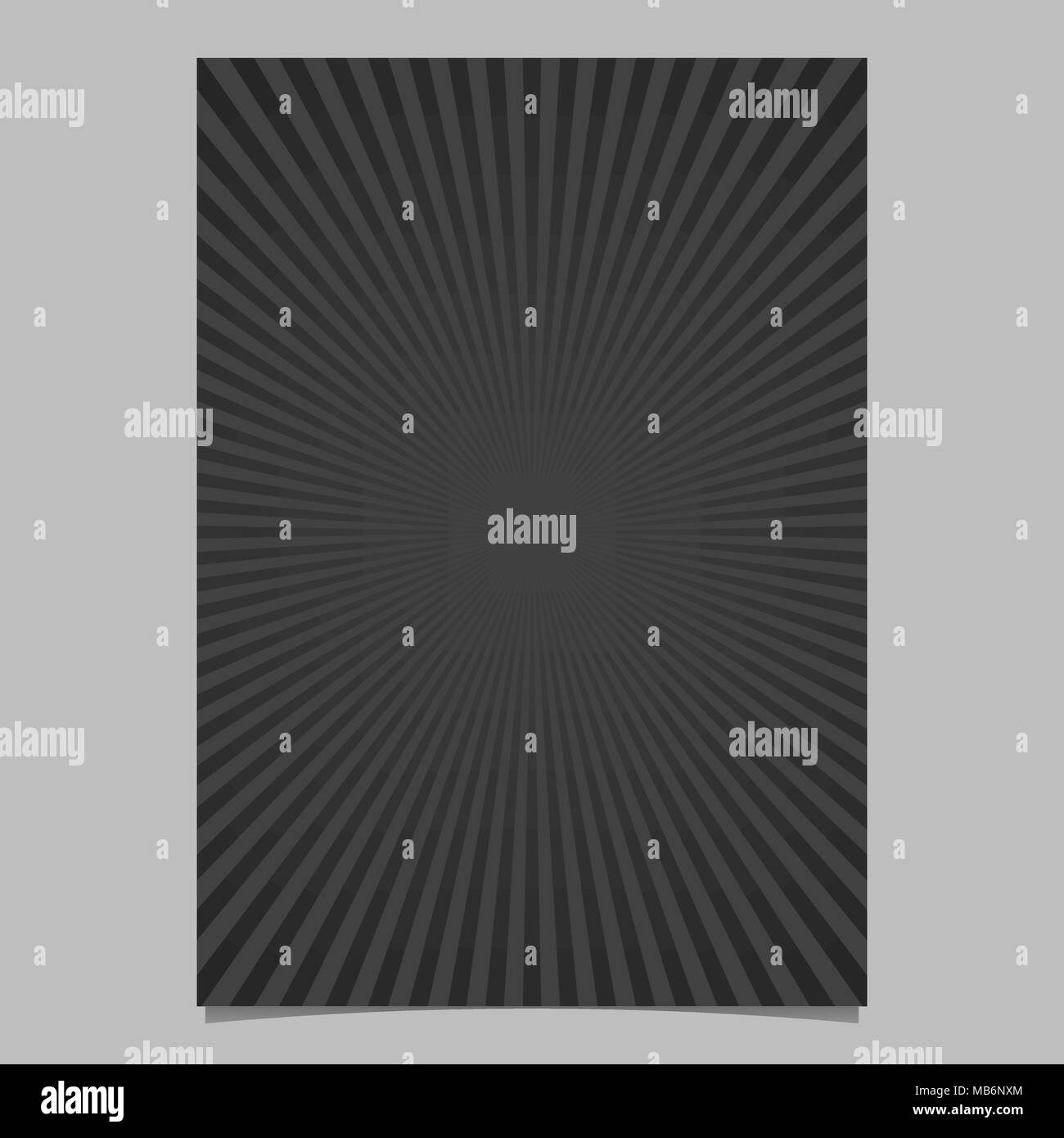 Black abstract geometrical starburst brochure cover template - vector ...