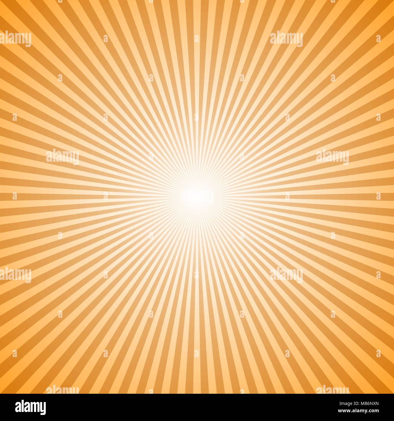 Orange abstract geometrical sunray background - vector graphic design ...