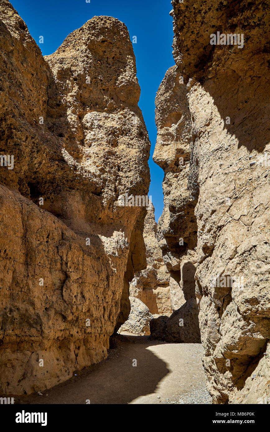 Sesriem canyon with Tsauchab river, Namib desert, Namibia, Africa Stock ...