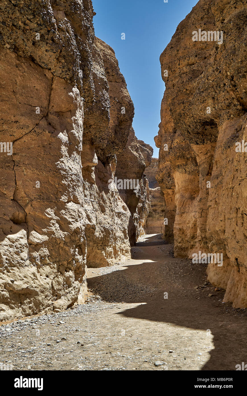 Sesriem canyon with Tsauchab river, Namib desert, Namibia, Africa Stock ...