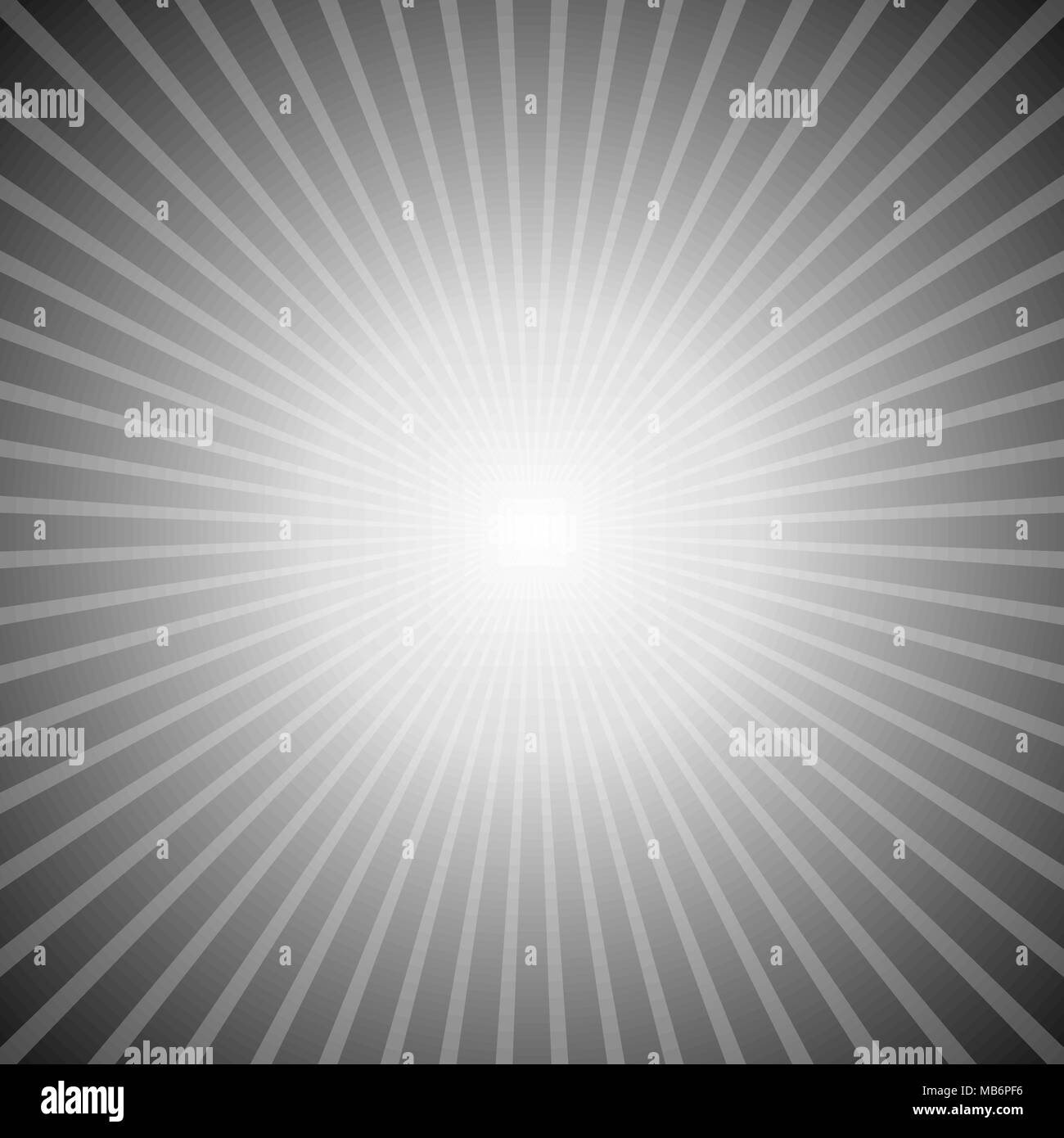 Grey gradient abstract star burst background - retro vector graphic ...