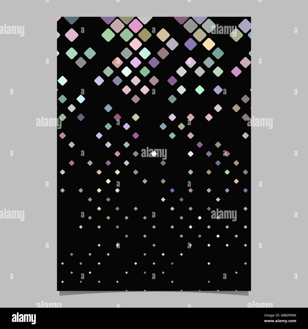 Abstract diagonal square mosaic pattern flyer template Stock Vector Image & Art - Alamy