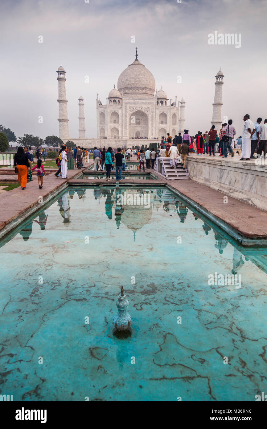 The Taj Mahal is an ivory-white marble mausoleum on the south bank of ...