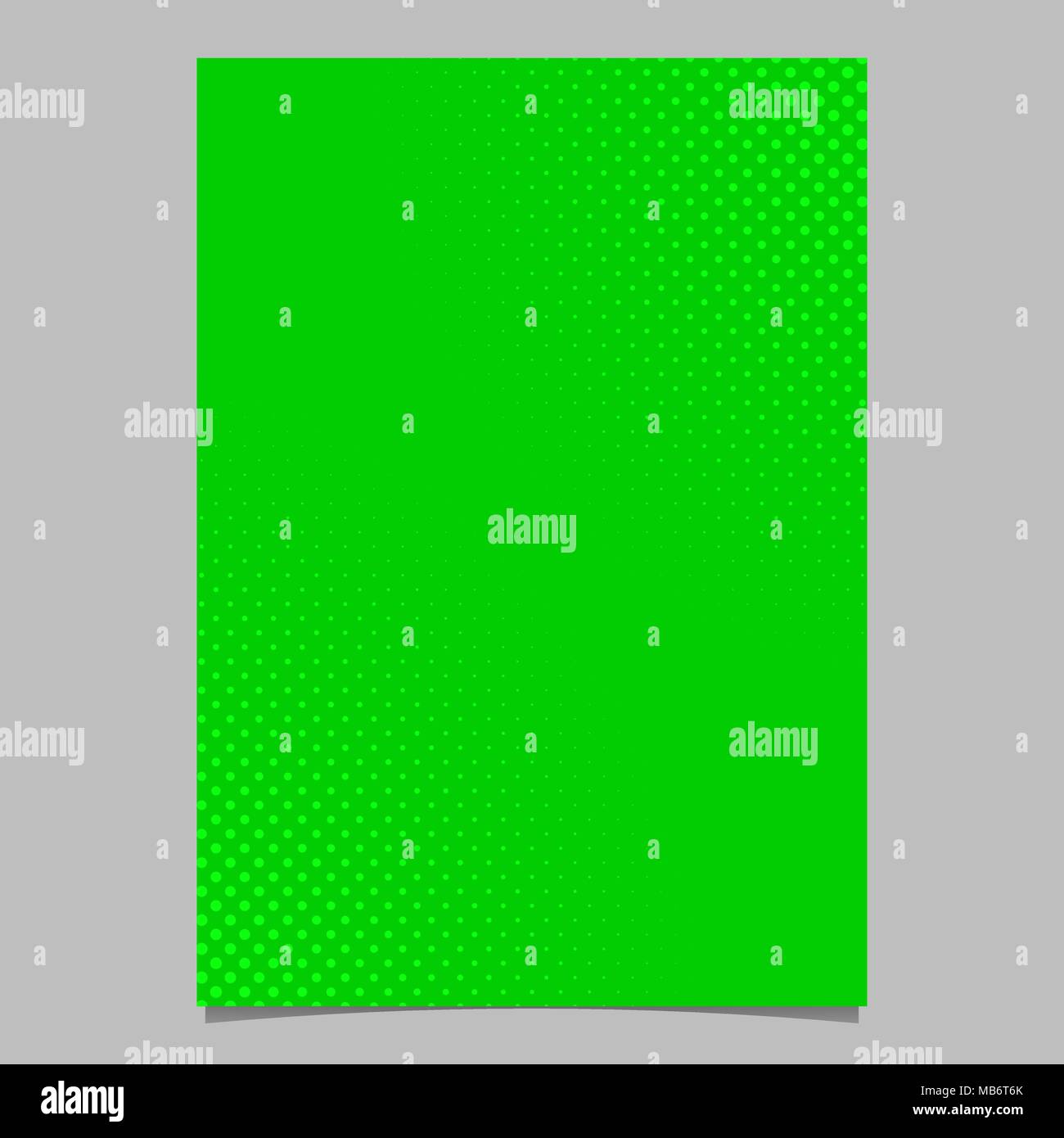 Green halftone dot pattern flyer template background Stock Vector Image & Art - Alamy