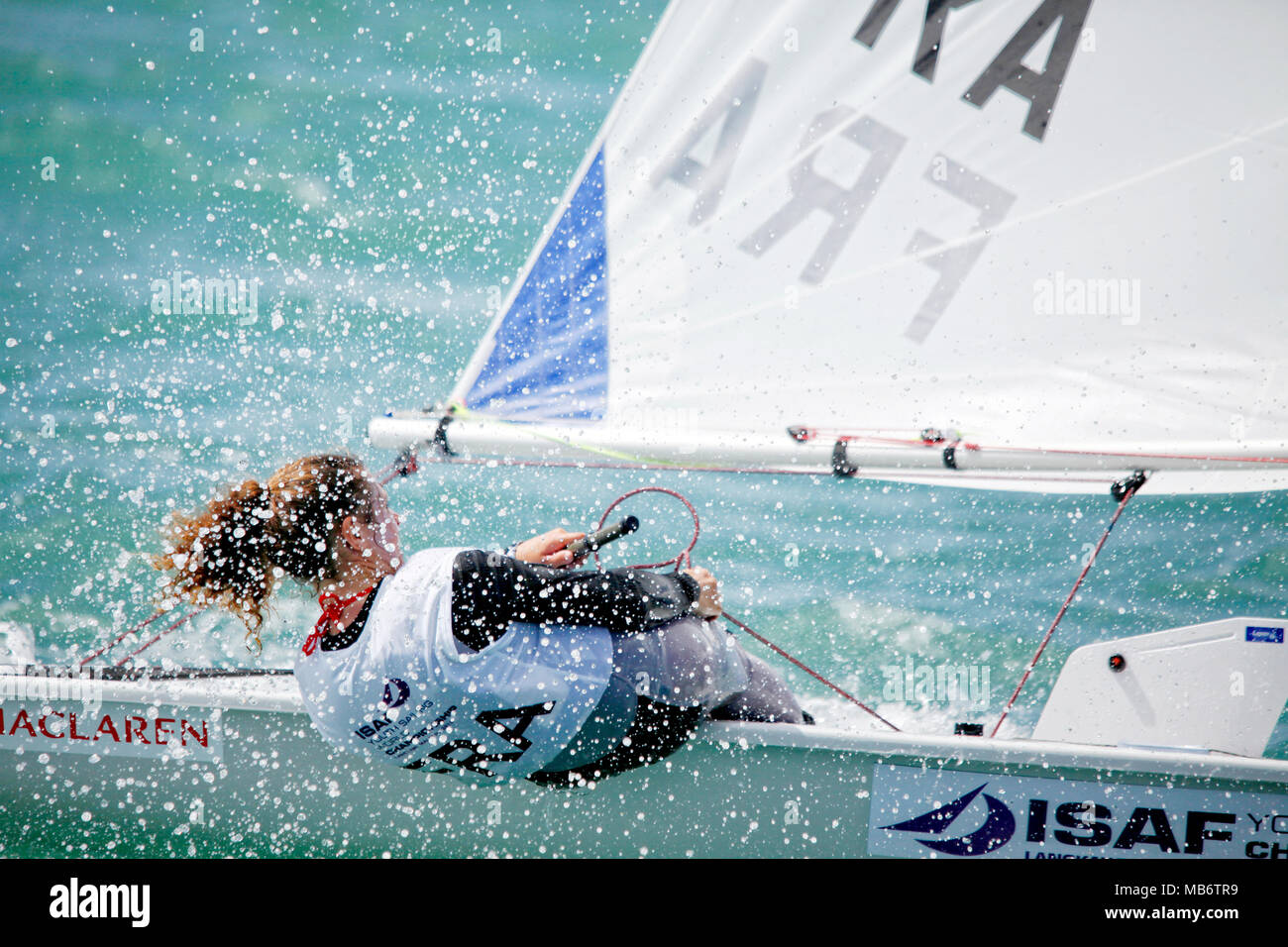 France Laser Radial Women Helm FRALC33 Louise Cervera Day3, 2015 Youth ...