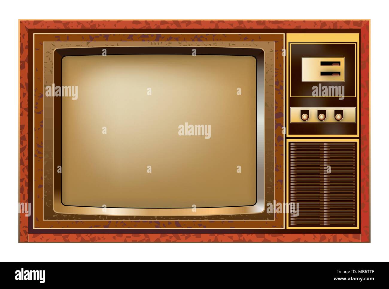 Retro tv, vector illustration Stock Vector Image & Art - Alamy
