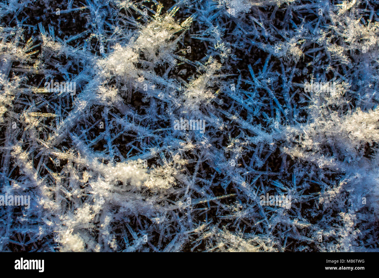 Snowflakes and ice Stock Photo - Alamy