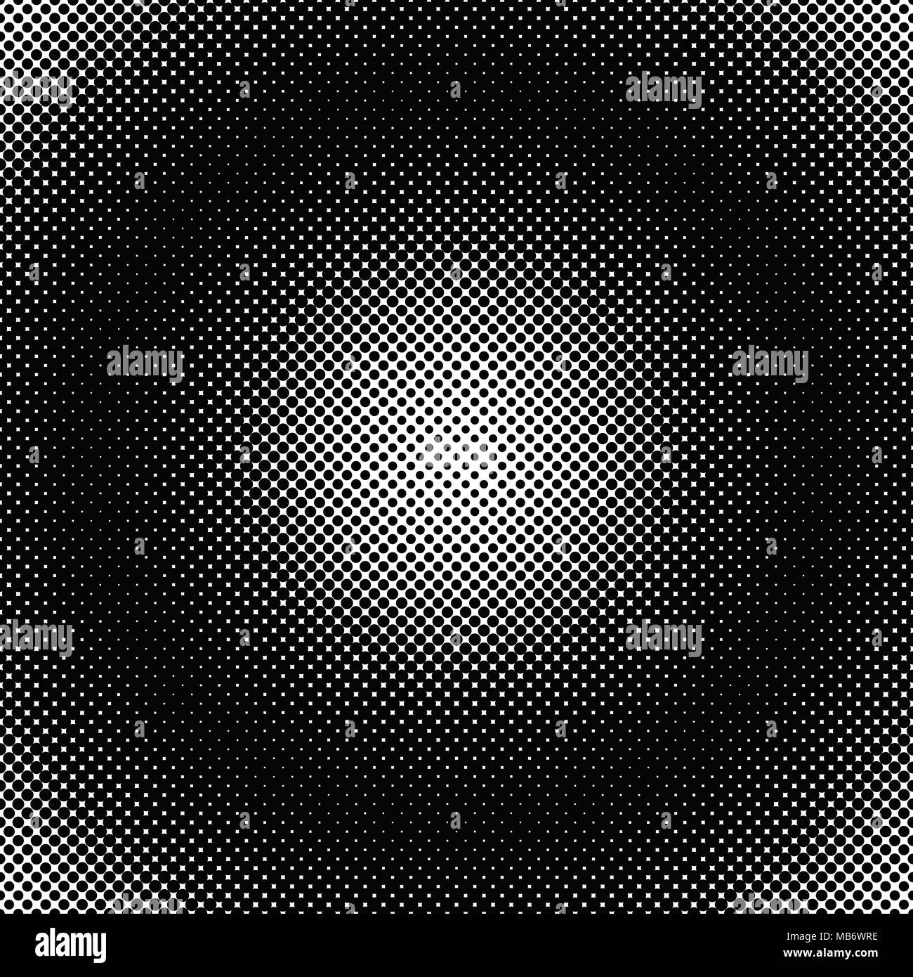 Retro Abstract Halftone Dot Pattern Background Vector Design From Circles Stock Vector Image