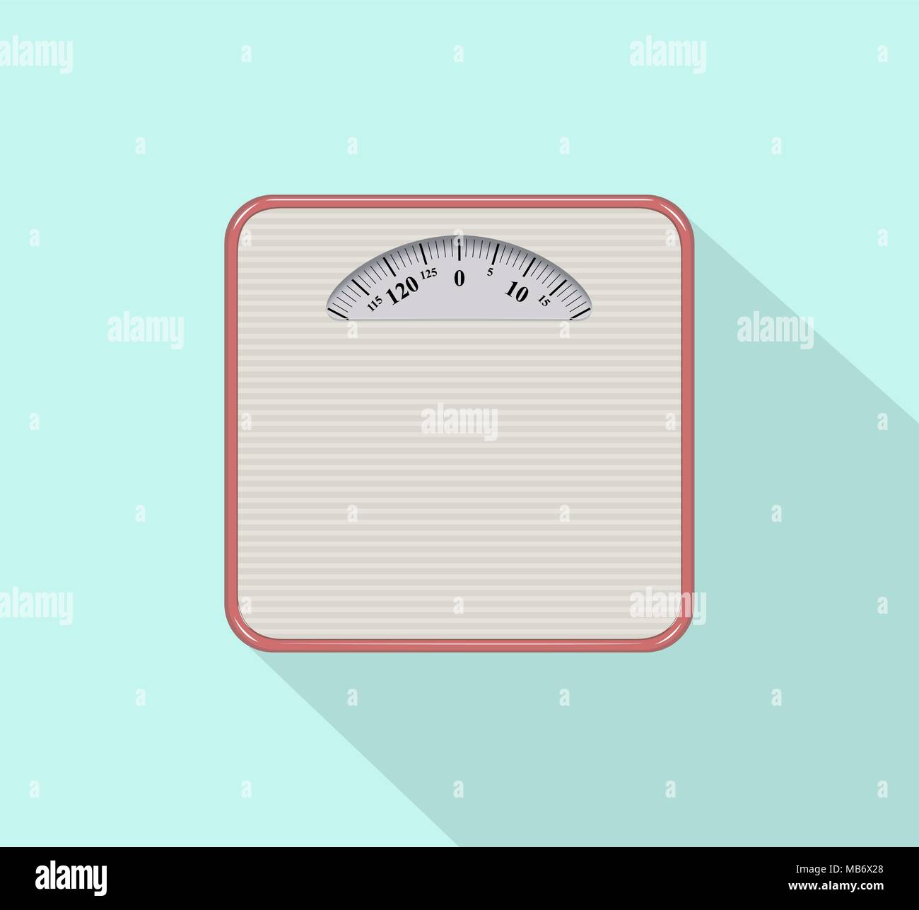 weight scale vector illustration icon,flat design Stock Vector Image ...