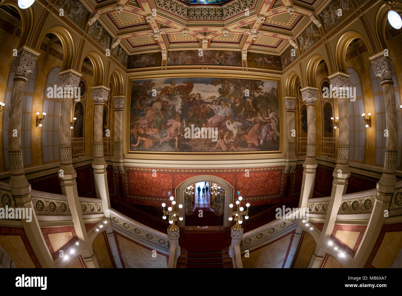 interior of the Vigado Concert Hall, Budapest's second largest concert ...