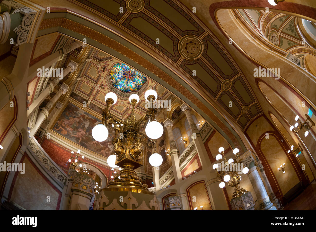interior of the Vigado Concert Hall, Budapest's second largest concert ...