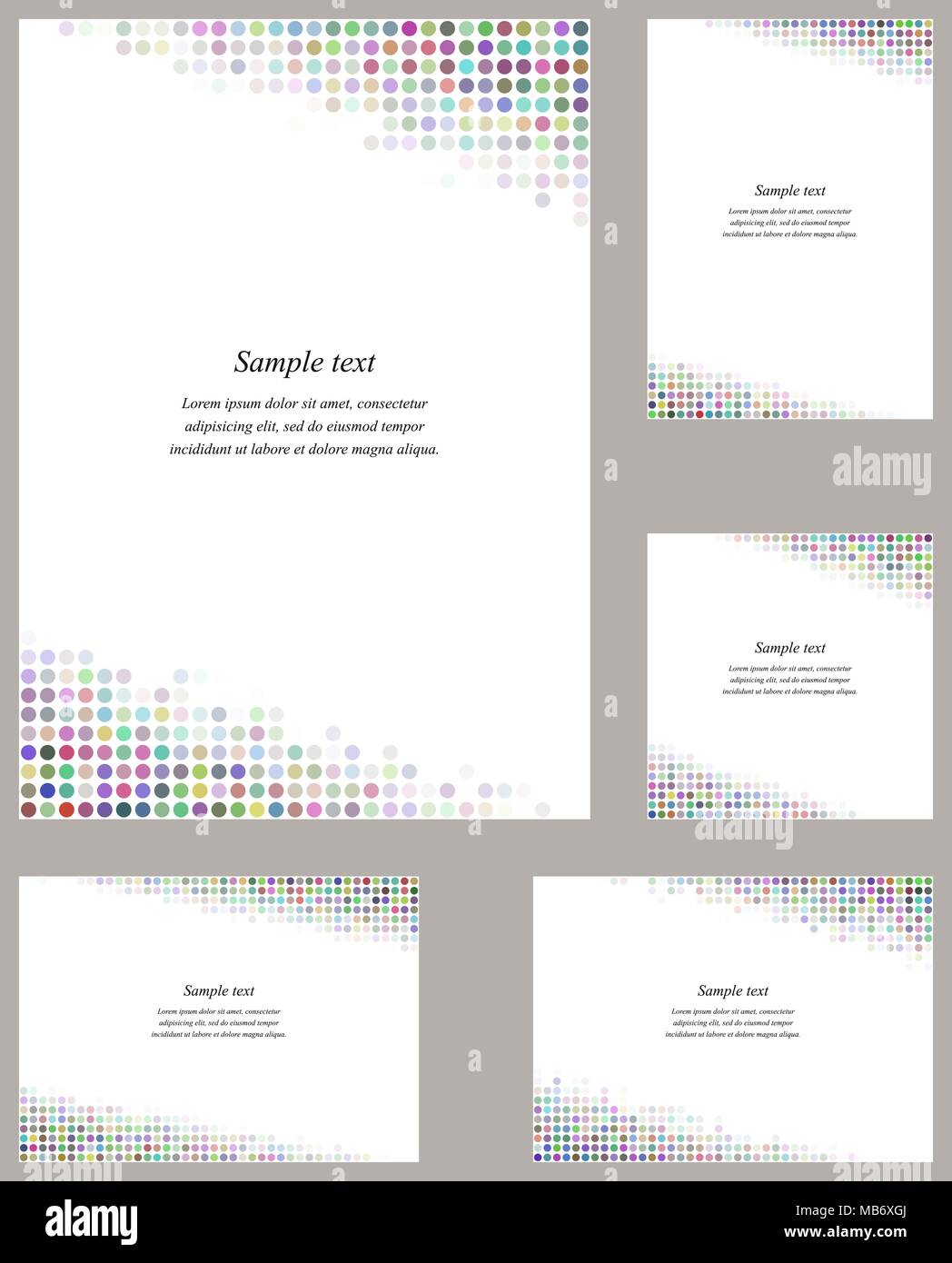 Multicolor page corner design template set Stock Vector Image & Art - Alamy