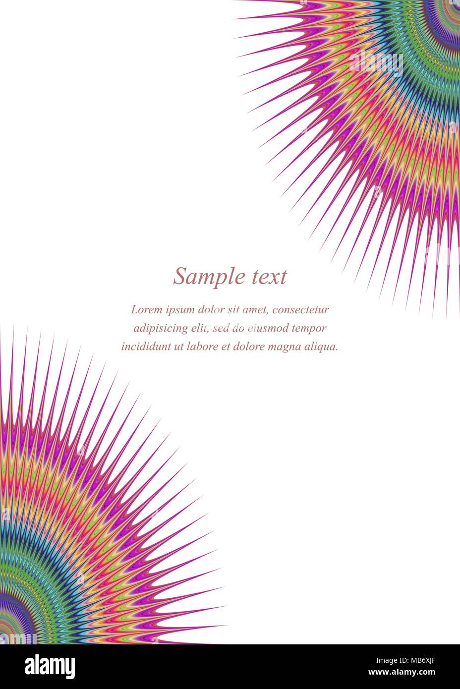 Color star page corner design template Stock Vector Image & Art - Alamy