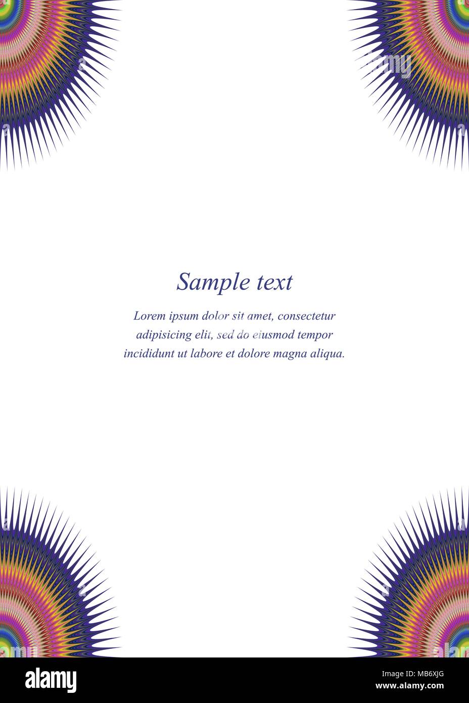 Color page corner design template Stock Vector Image & Art - Alamy