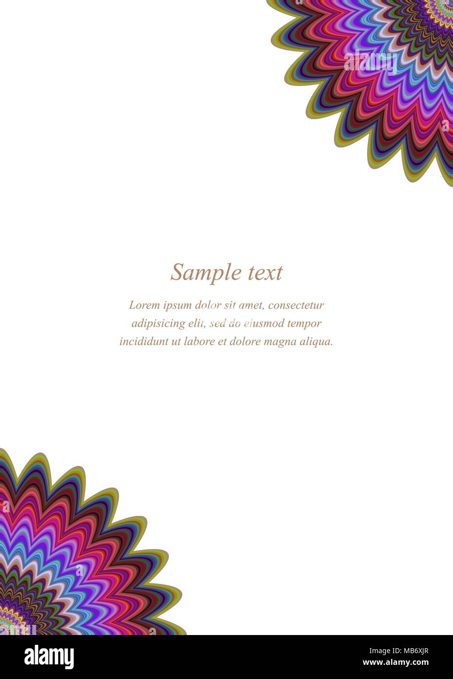 Color floral page corner design template Stock Vector Image & Art - Alamy