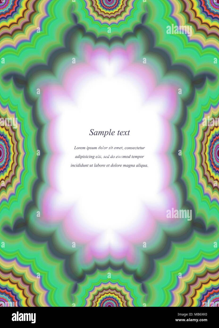 Colorful page frame ornament design template Stock Vector Image & Art ...