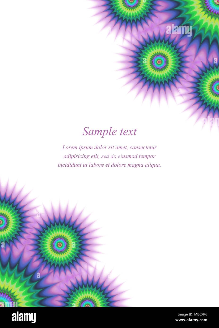 Colorful page ornament cover design template Stock Vector Image & Art ...